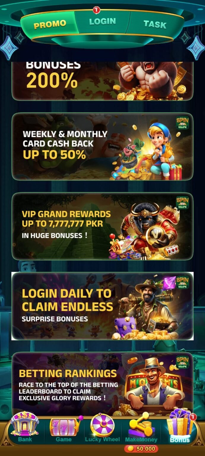Spin Win PK Game Events: Win Rewards, Bonuses & Salaries!